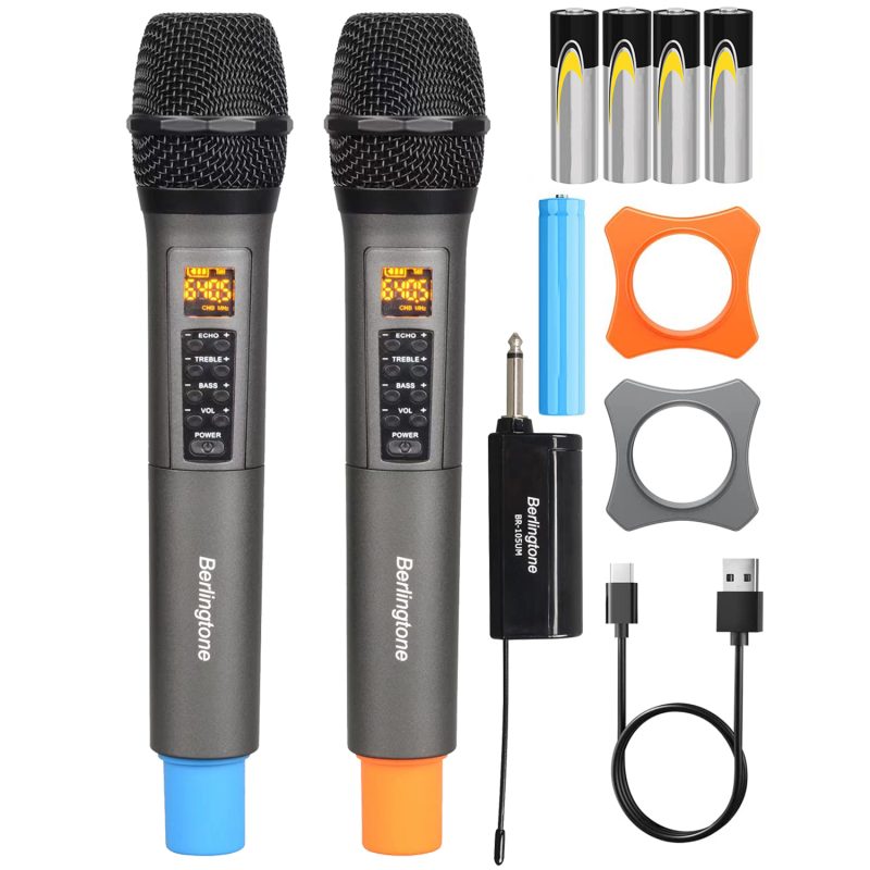 Berlingtone BR-105UM Dual Wireless Handheld Microphone Systems ...