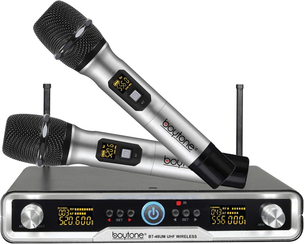 BT-48UM, 100 Channels Different frequency, UHF Wireless Microphone ...
