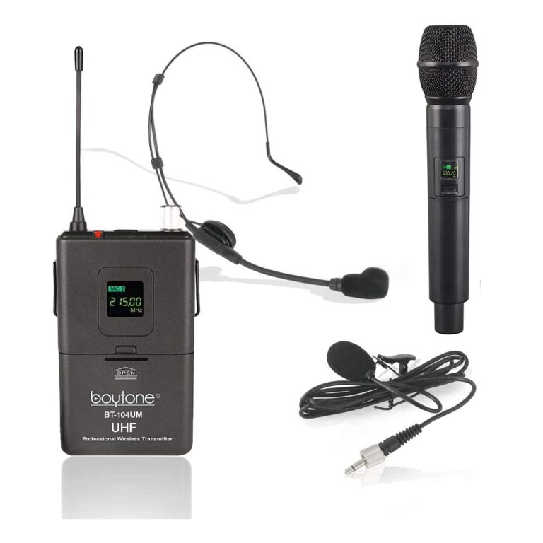 BT-104UM, UHF Wireless Microphone System, Dual fix Channel Handheld ...