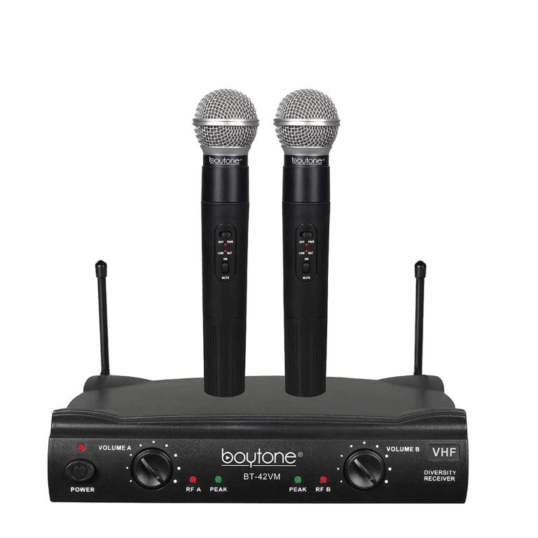 BT-42VM Dual VHF Fixed Channel Wireless Microphone System - Berlingtone