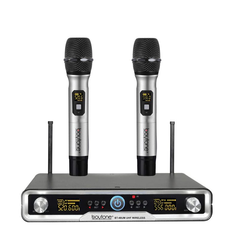 BT-48UM, 100 Channels Different frequency, UHF Wireless Microphone ...