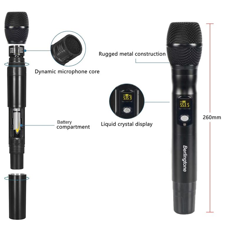 BR-660UM- 6 Channels Professional UHF Wireless Handheld Dynamic ...